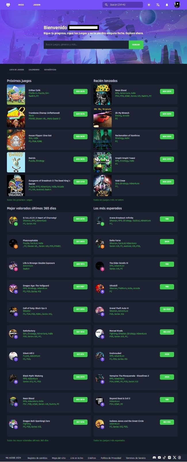 Shurs! Esta WEB para Gamers está MUY BIEN +WListDB - Forocoches