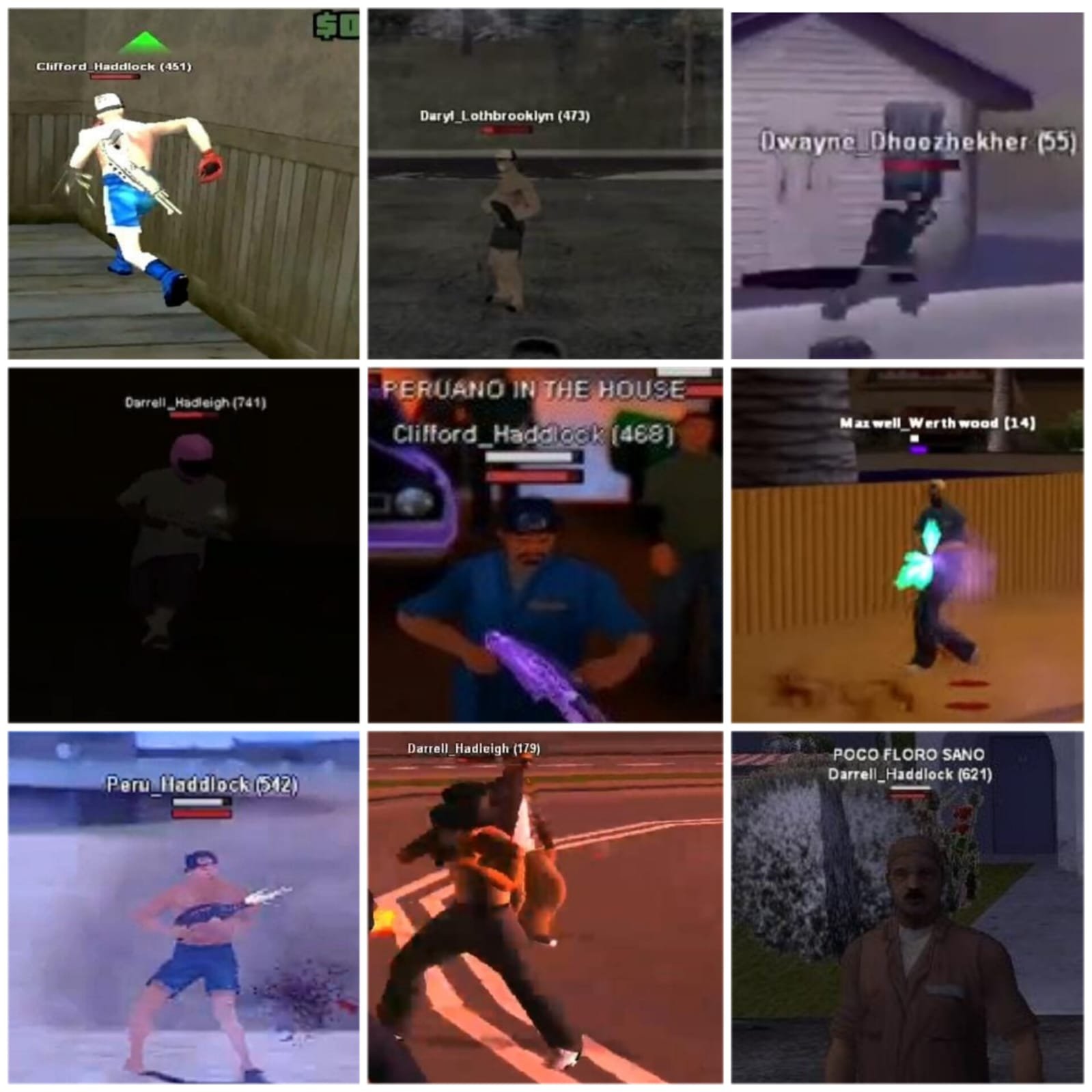A los que llevan el skin de CJ , se les bugea