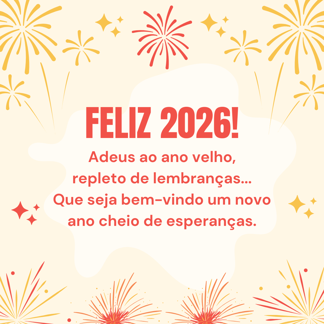 Feliz Ano Novo! Seja Bem Vindo 2026 壟