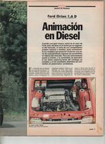 Prueba Orion Diésel Autopista 19 mayo 1984 - Forocoches